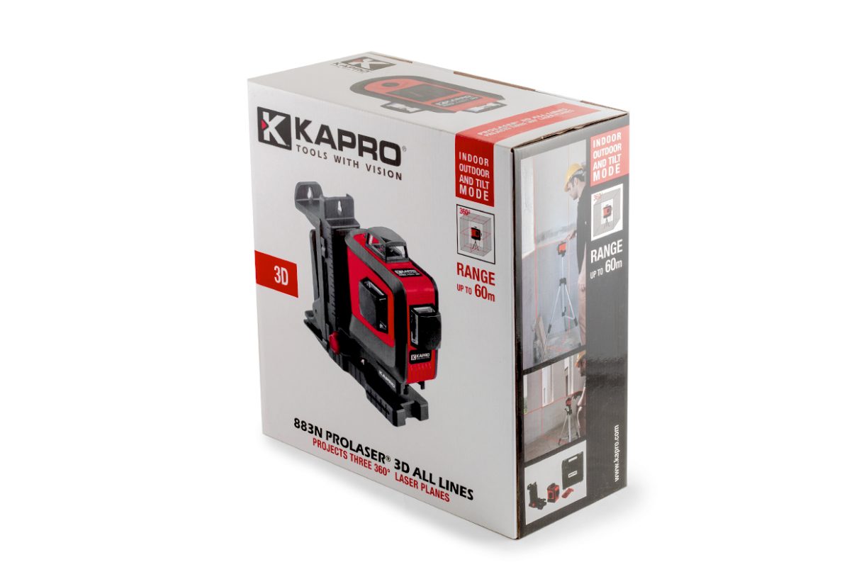 KAPRO 883N Prolaser® 3D Laser – 360° Beams IP65 (Red) – Kapro – Tools ...